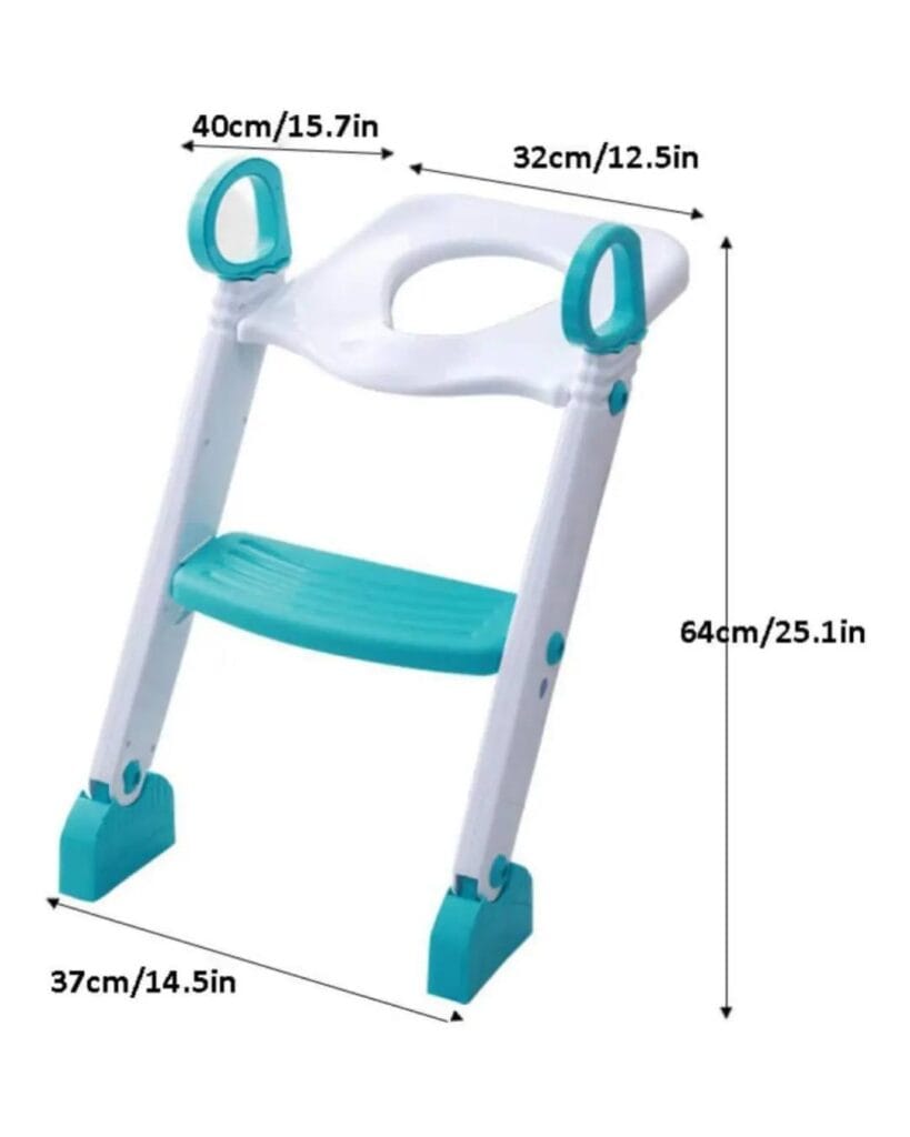Unique Step-up Ladder Toilet Training Potty- Aqua Blue - Tash Baby ...