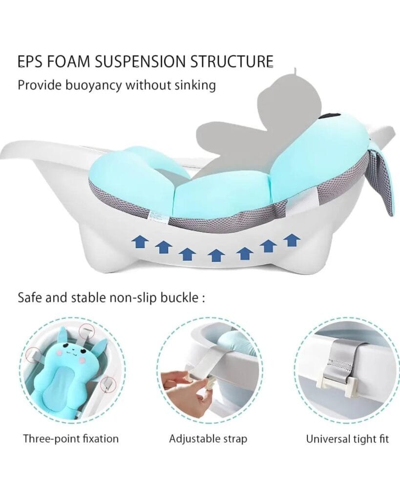 NEW Baby Bath Back and Neck Support Seat Cartoon Shaped - Tash Baby ...