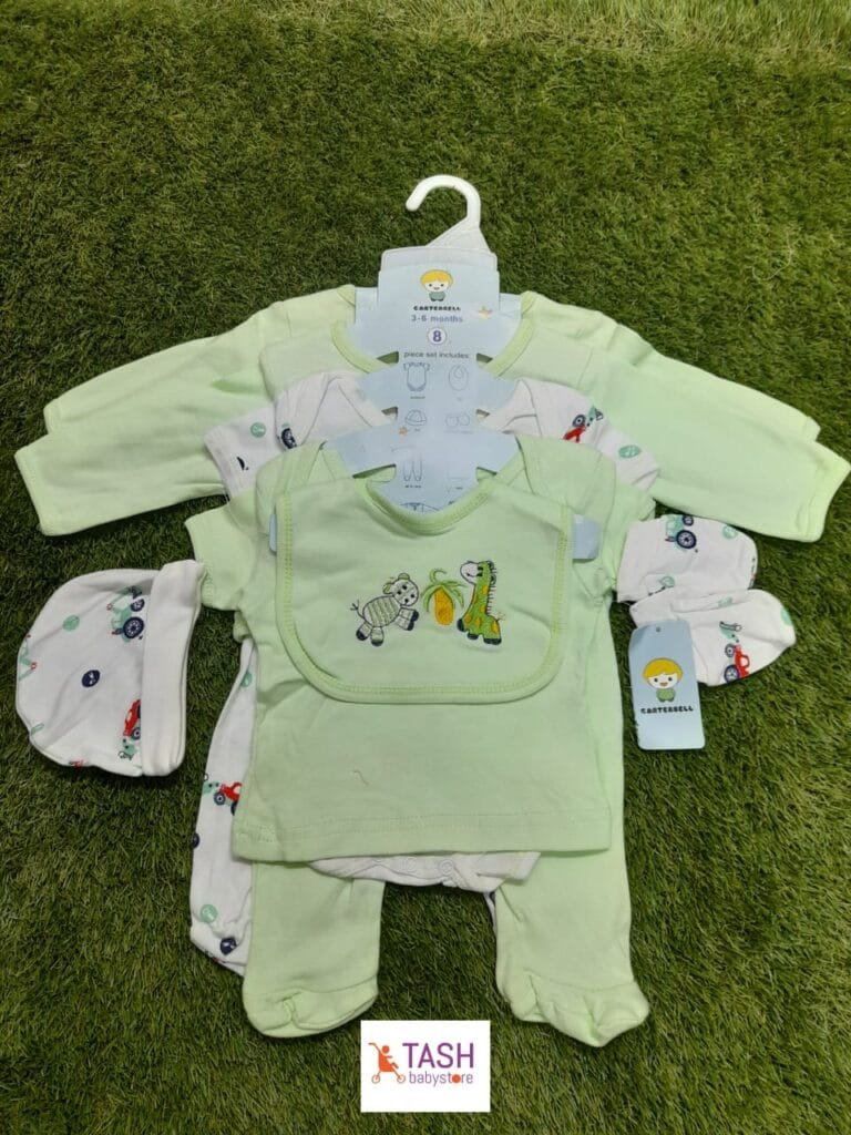 8 Pieces Newborn Baby Receiving Set - Tash Baby Store | Baby shop in ...